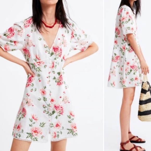Zara | Dresses | Zara Linen Dress | Poshmark